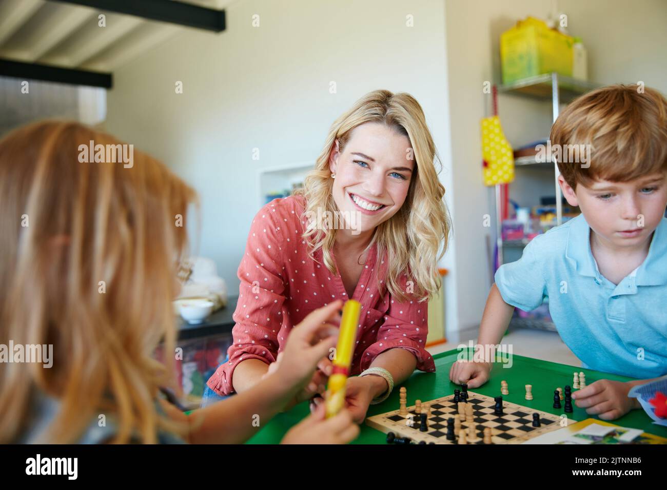 Children interact with the world around them through play. Portrait of ...
