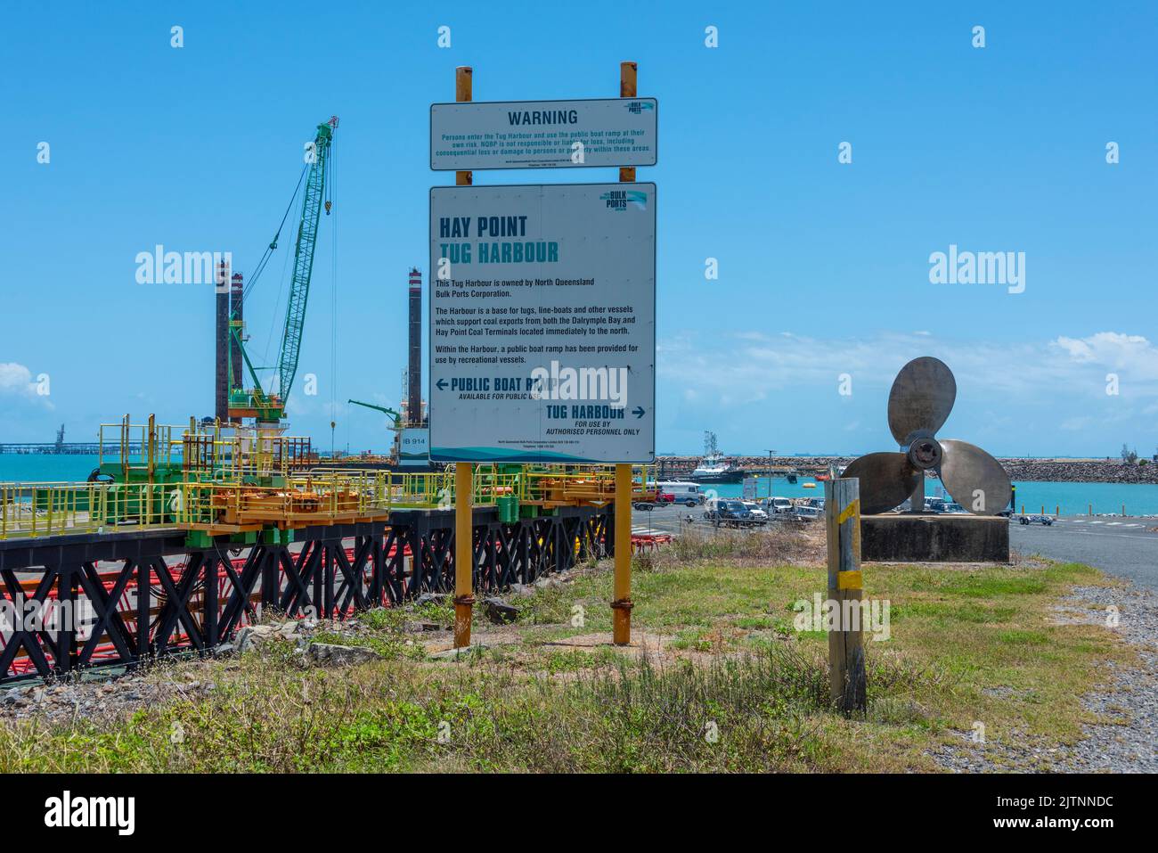 Two coal terminals at the port, Hay Point Coal Terminal (HPCT) and ...