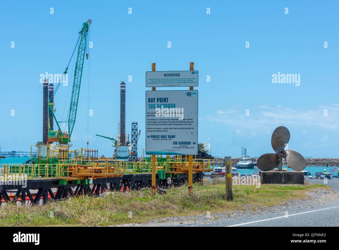 Two coal terminals at the port, Hay Point Coal Terminal (HPCT) and ...