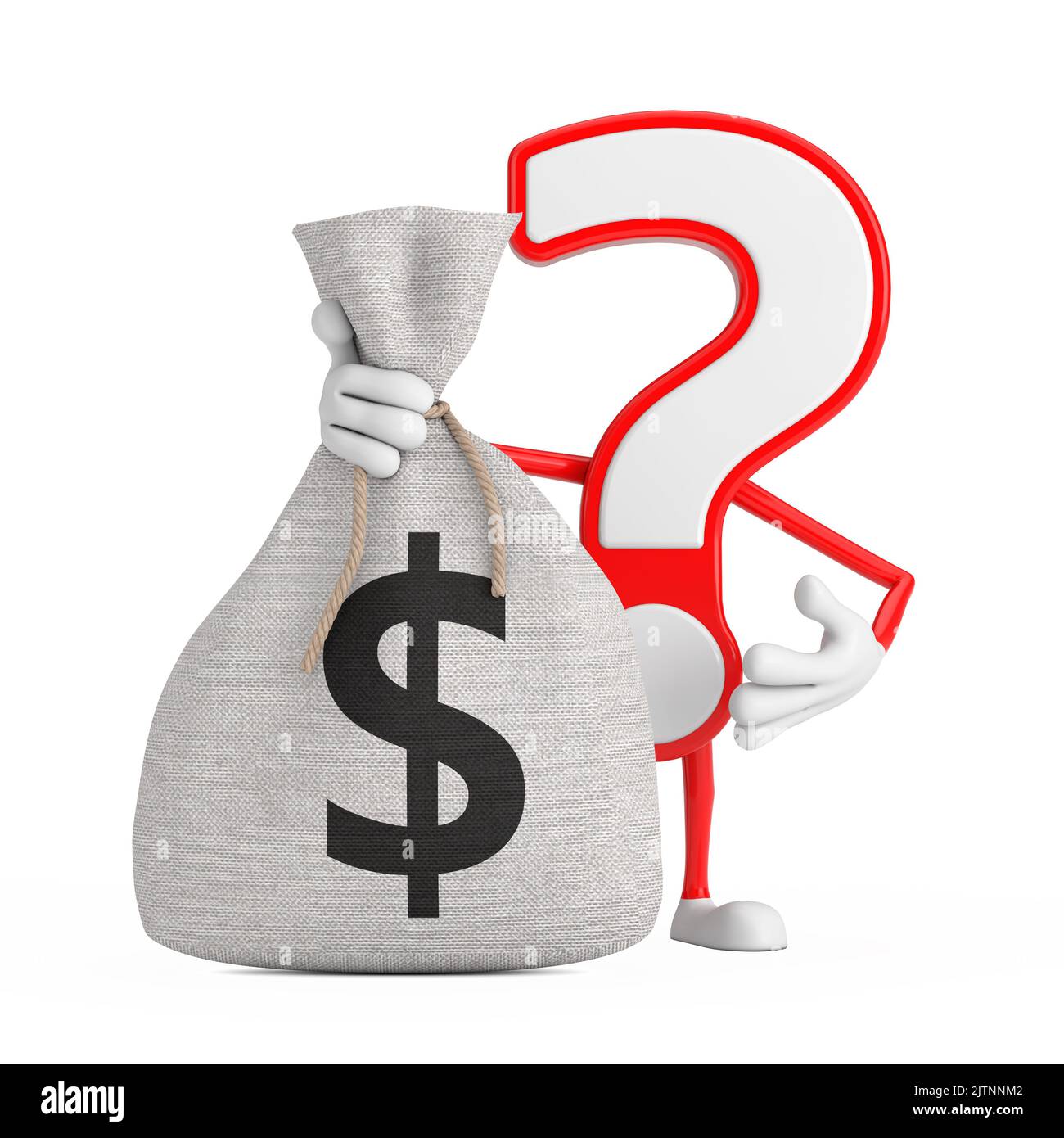 Question Mark Sign Cartoon Character Person Mascot with Tied Rustic ...