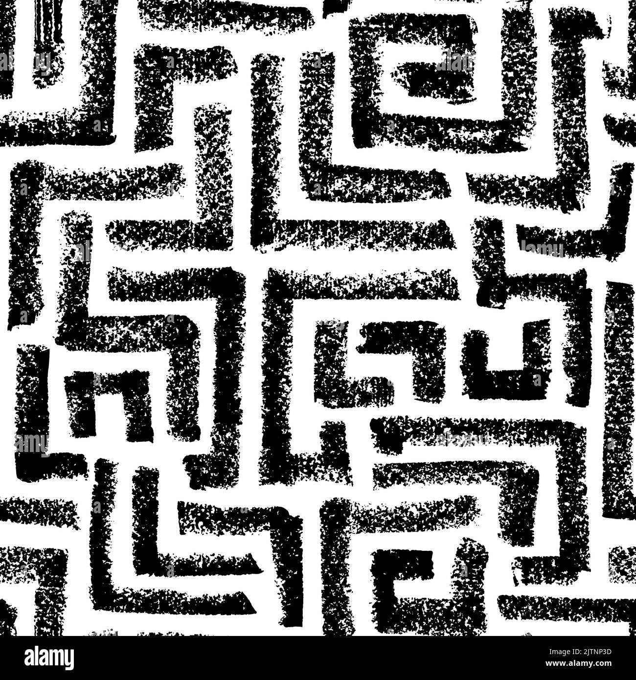 Seamless maze pattern with charcoal black lines Stock Vector Image ...