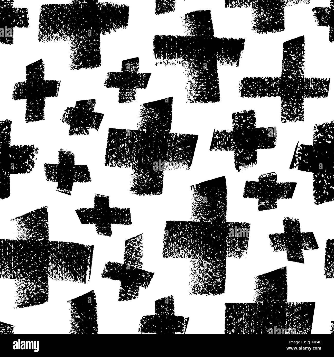 Seamless pattern cross plus hi-res stock photography and images - Alamy