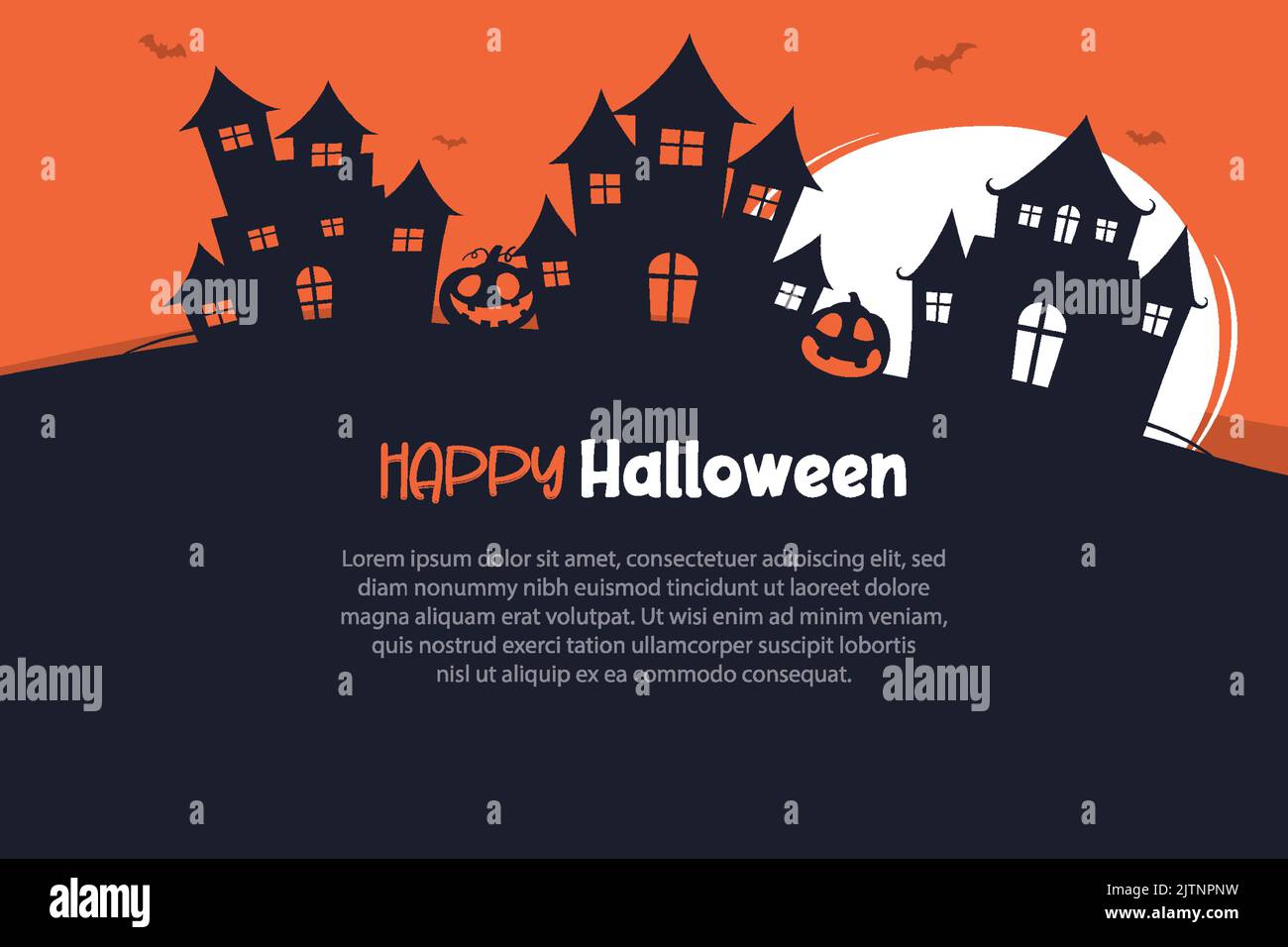 Halloween greeting cards background. Halloween illustration template ...