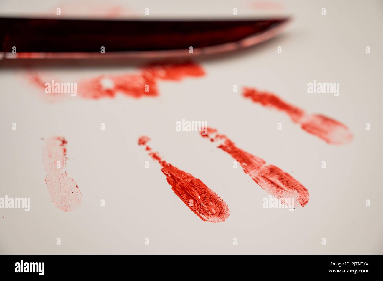 Bloody hand prints hi-res stock photography and images - Alamy