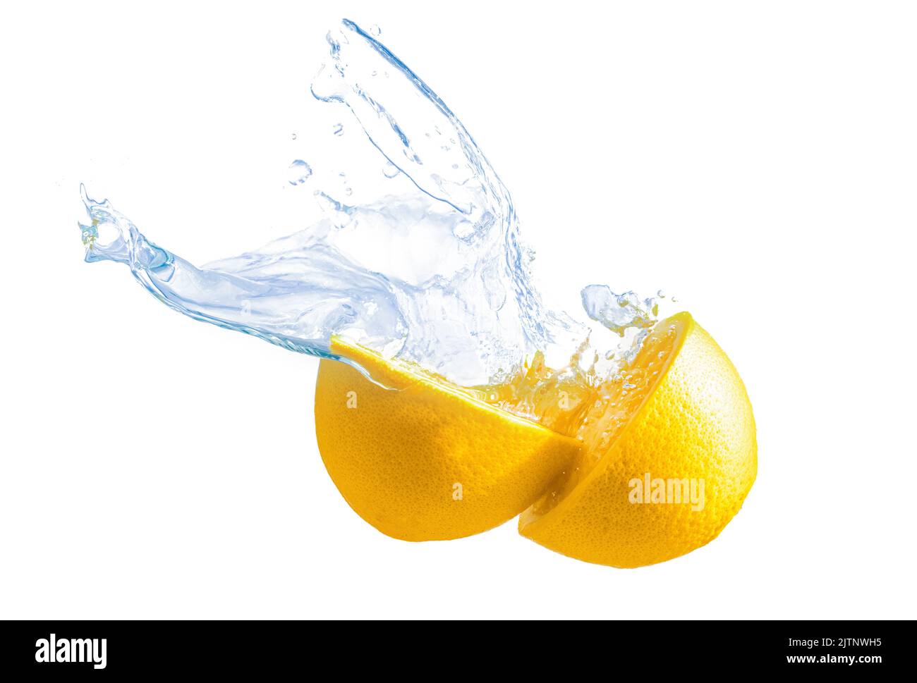 Halved fresh lemon halves two hi-res stock photography and images - Alamy