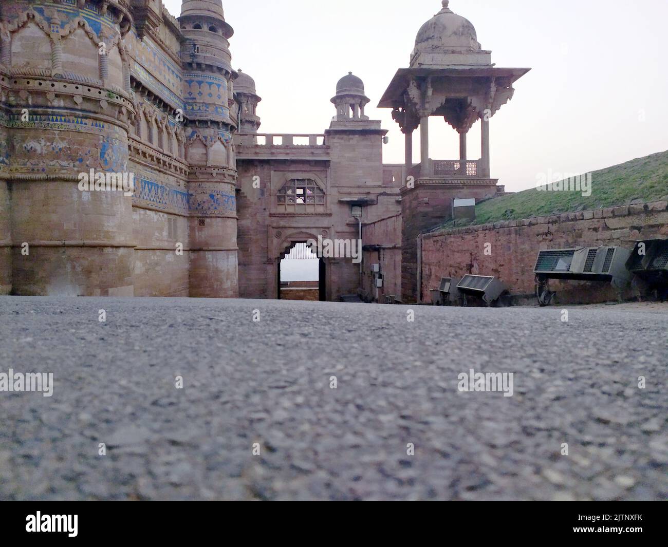 king mansingh mahal historical monuments of gwalior fort Stock Photo ...