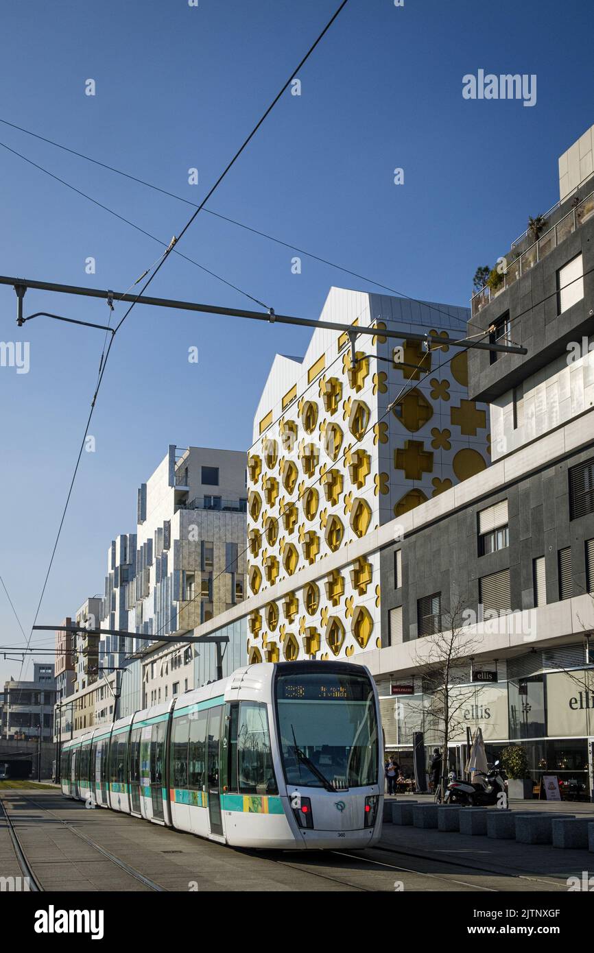 France. Paris (75) (19th district). the Rosa Parks Macdonald district ...