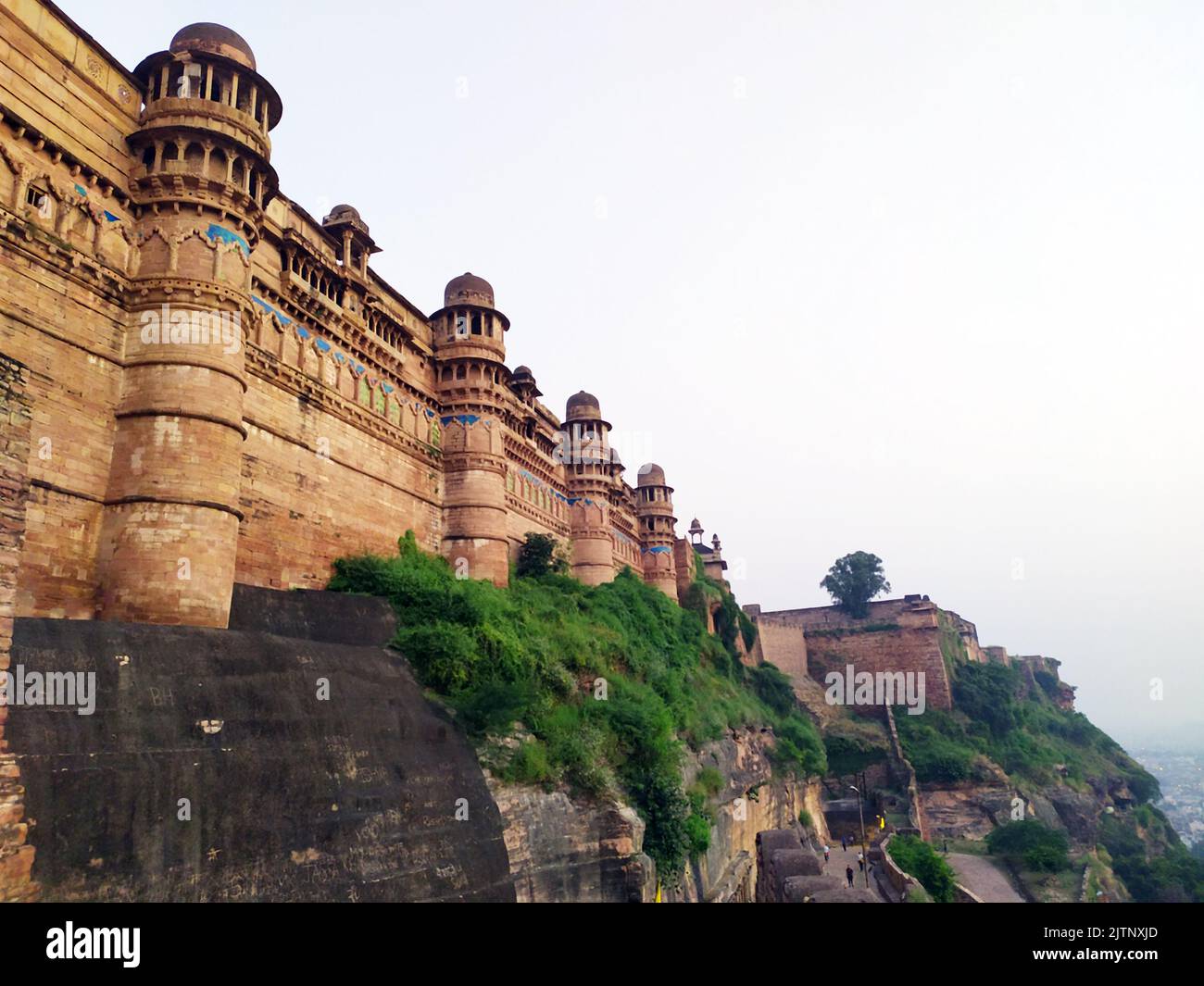 king mansingh mahal historical monuments of gwalior fort Stock Photo ...