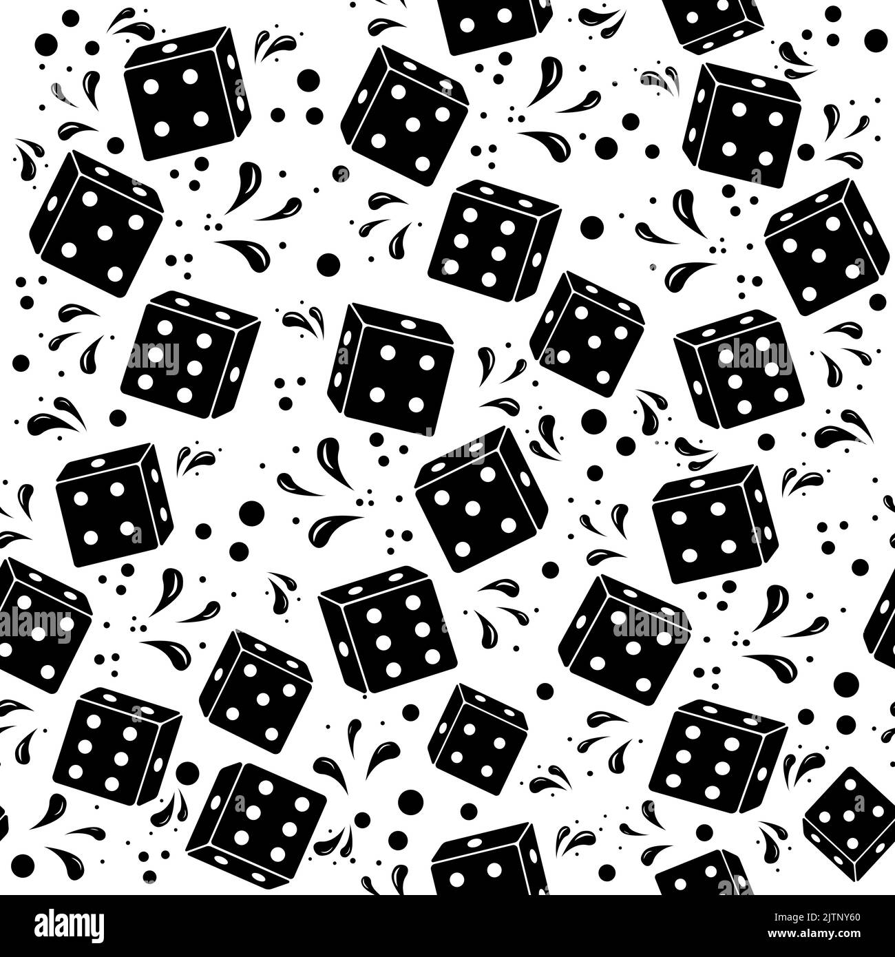 Dice pattern, color vector illustration Stock Vector Image & Art - Alamy