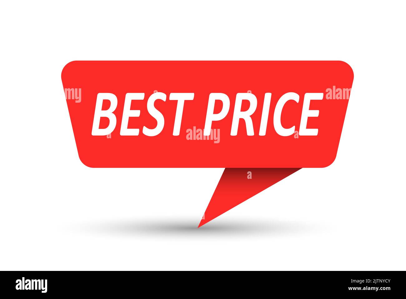 BEST PRICE. Vector banner, pointer, sticker, label or speech bubble ...