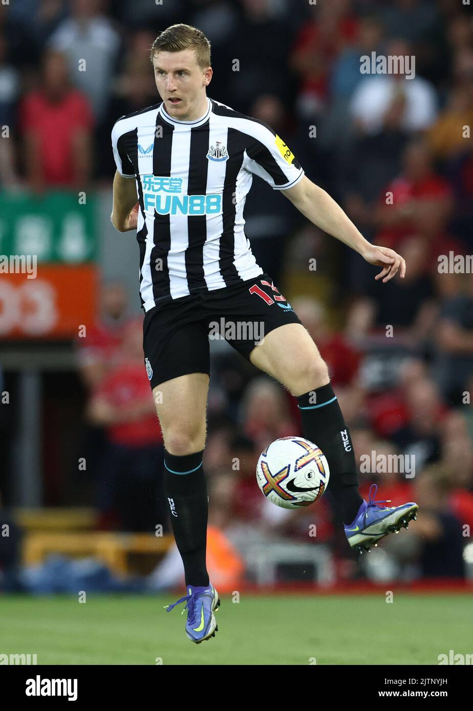 Liverpool, England, 31st August 2022. Matt Targett of Newcastle United ...