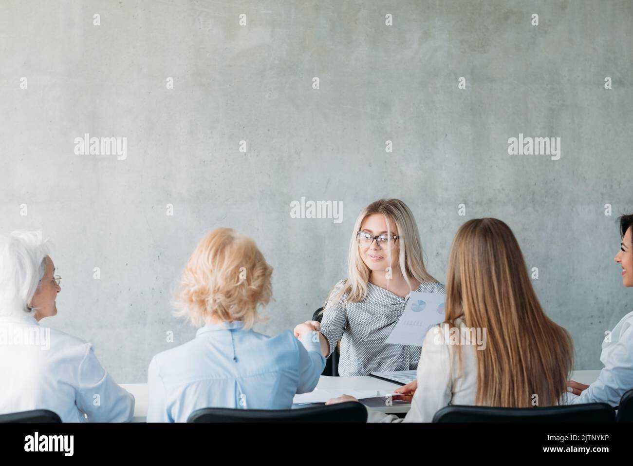 Handshake cv successful interview hi-res stock photography and images - Alamy