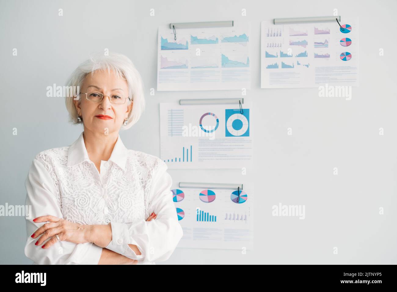 successful female leader woman head department Stock Photo - Alamy