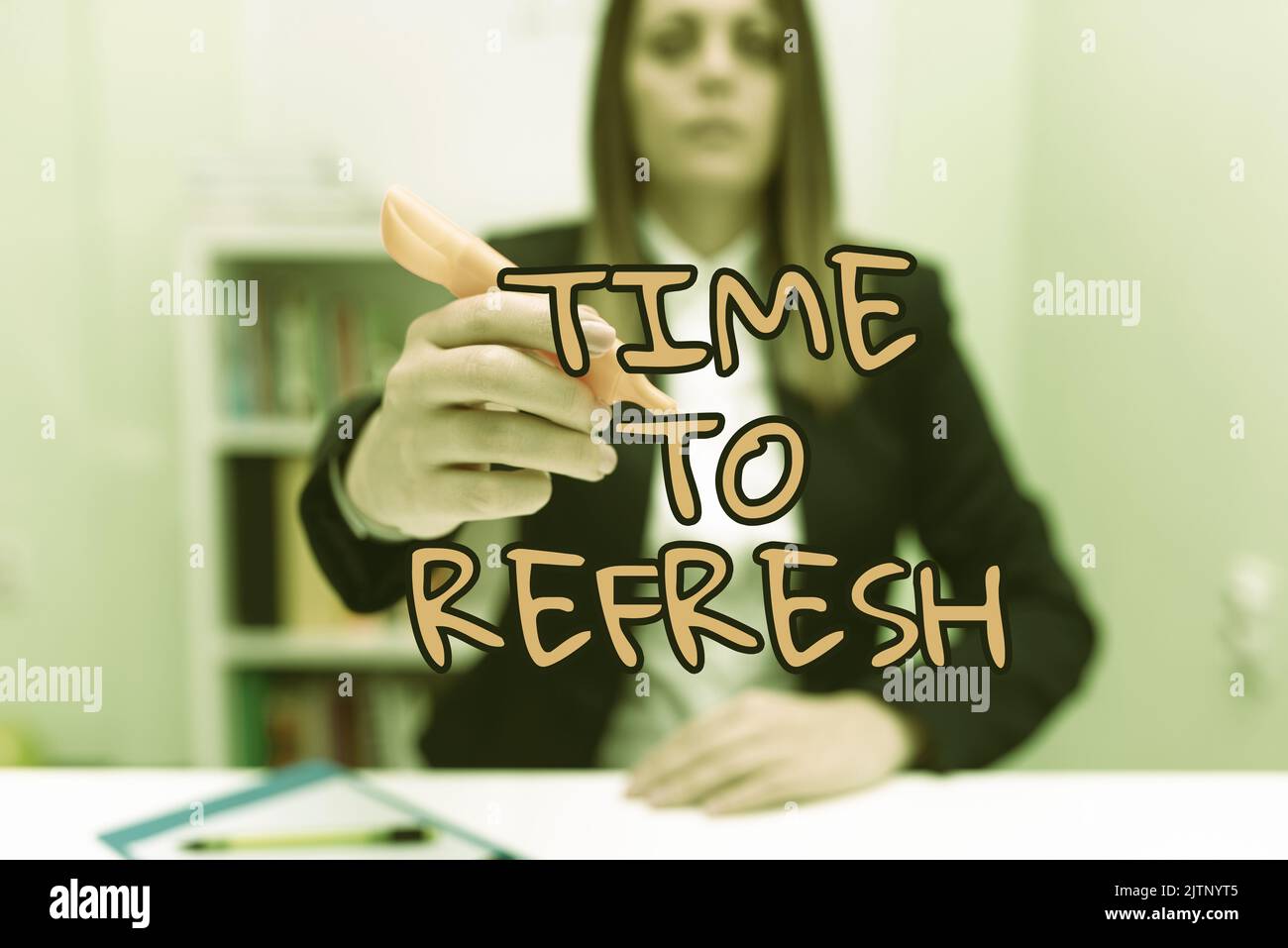 Text showing inspiration Time To Refresh, Word Written on Right moment ...