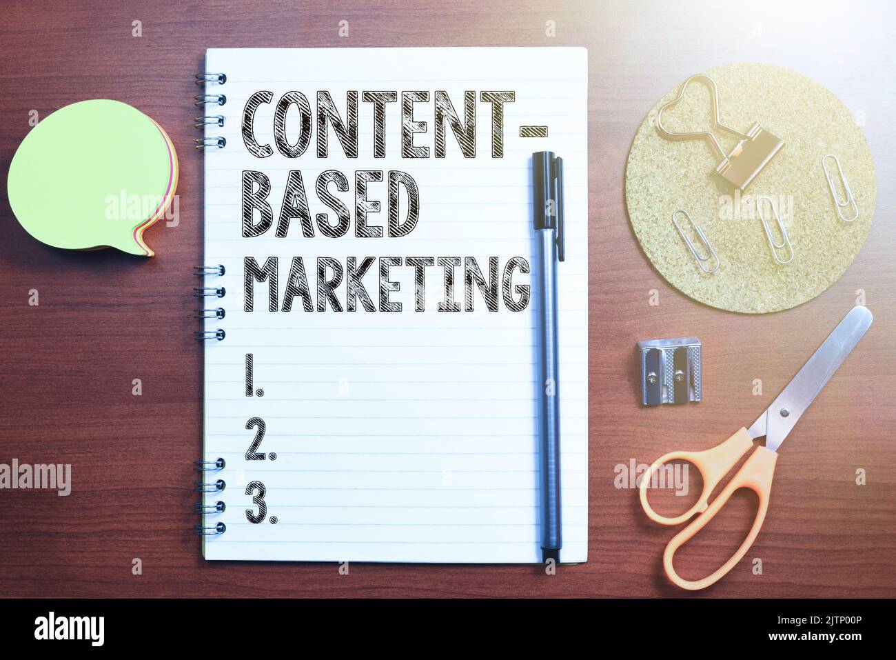 Text caption presenting Content Based Marketing, Conceptual photo ...