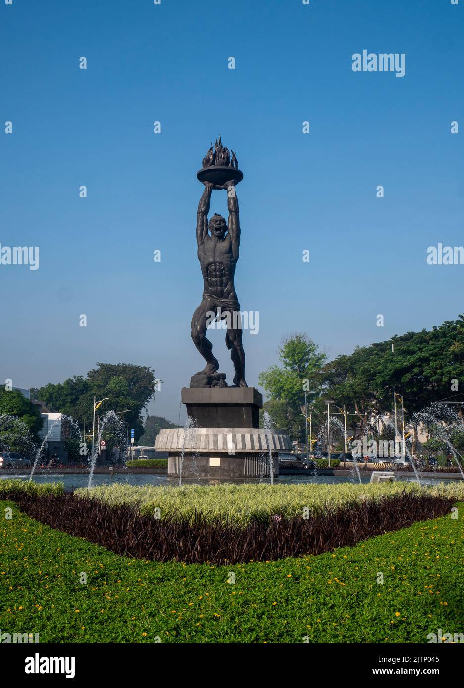 Jakarta, Indonesia-august 23, 2022Traffic in the morning at the ...