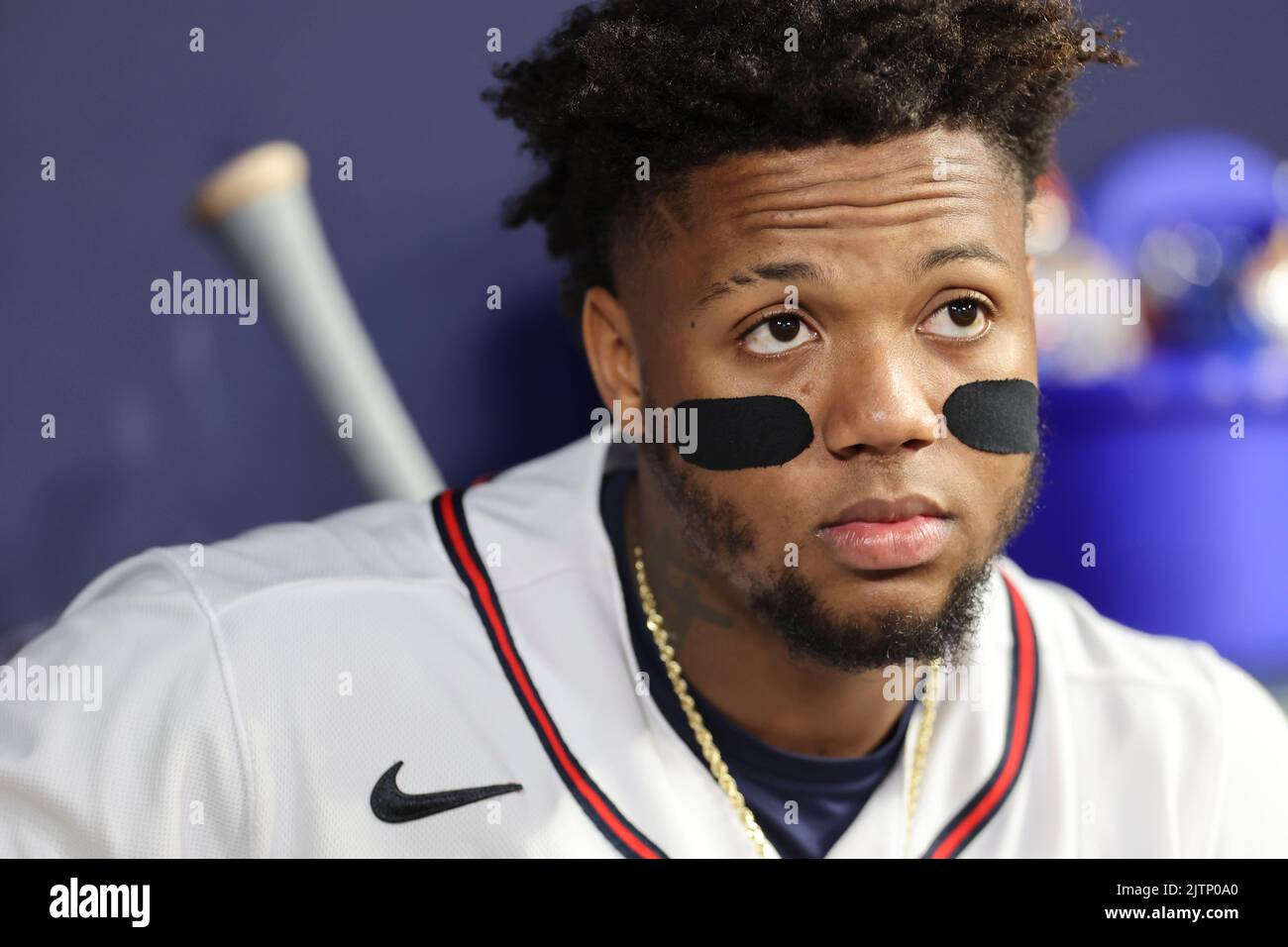 Atlanta, GA. USA; Atlanta Braves right fielder Ronald Acuna Jr. (13 ...