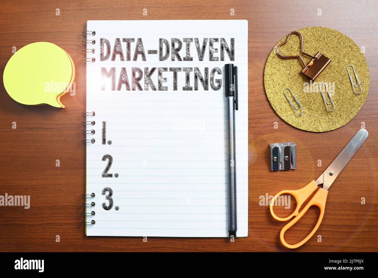 Text caption presenting Data Driven Marketing, Business showcase ... Text caption presenting Data Driven Marketing, Business showcase ...