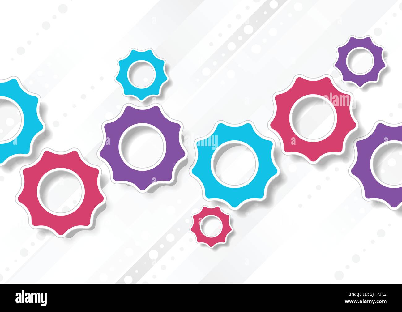 Bright futuristic tech gears mechanism abstract background. Vector ...