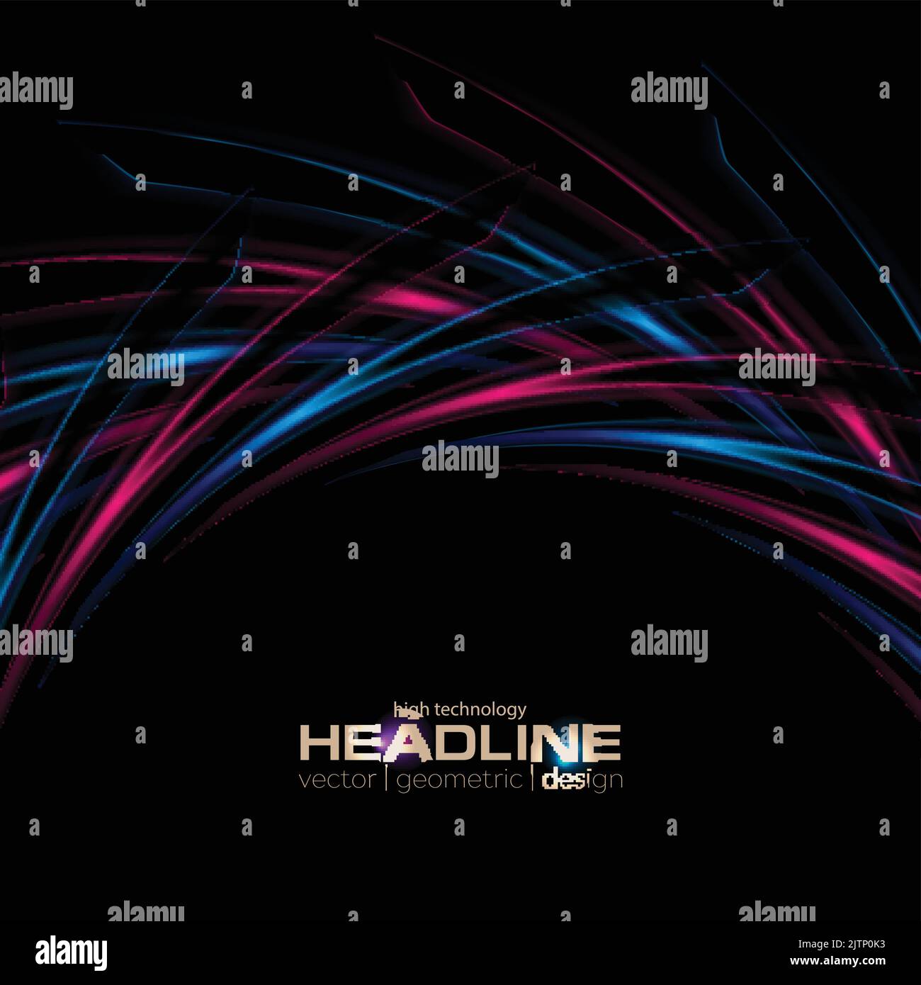 Blue and purple curved shapes abstract background. Vector design Stock Vector Image & Art - Alamy