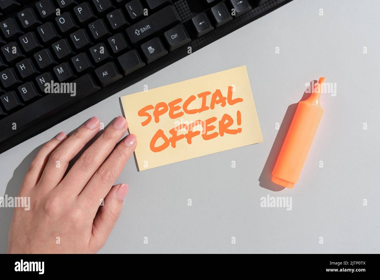 Handwriting text Special OfferDiscounted price Markdown Promotional ...