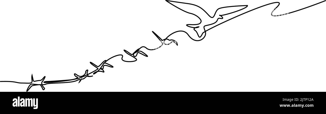 the chain changes to become a bird and fly Stock Vector Image & Art - Alamy