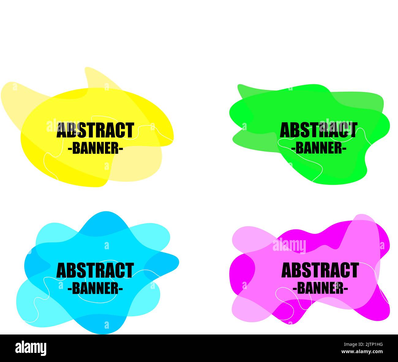 set of Flat geometric elements with a beautiful color palette Stock ...