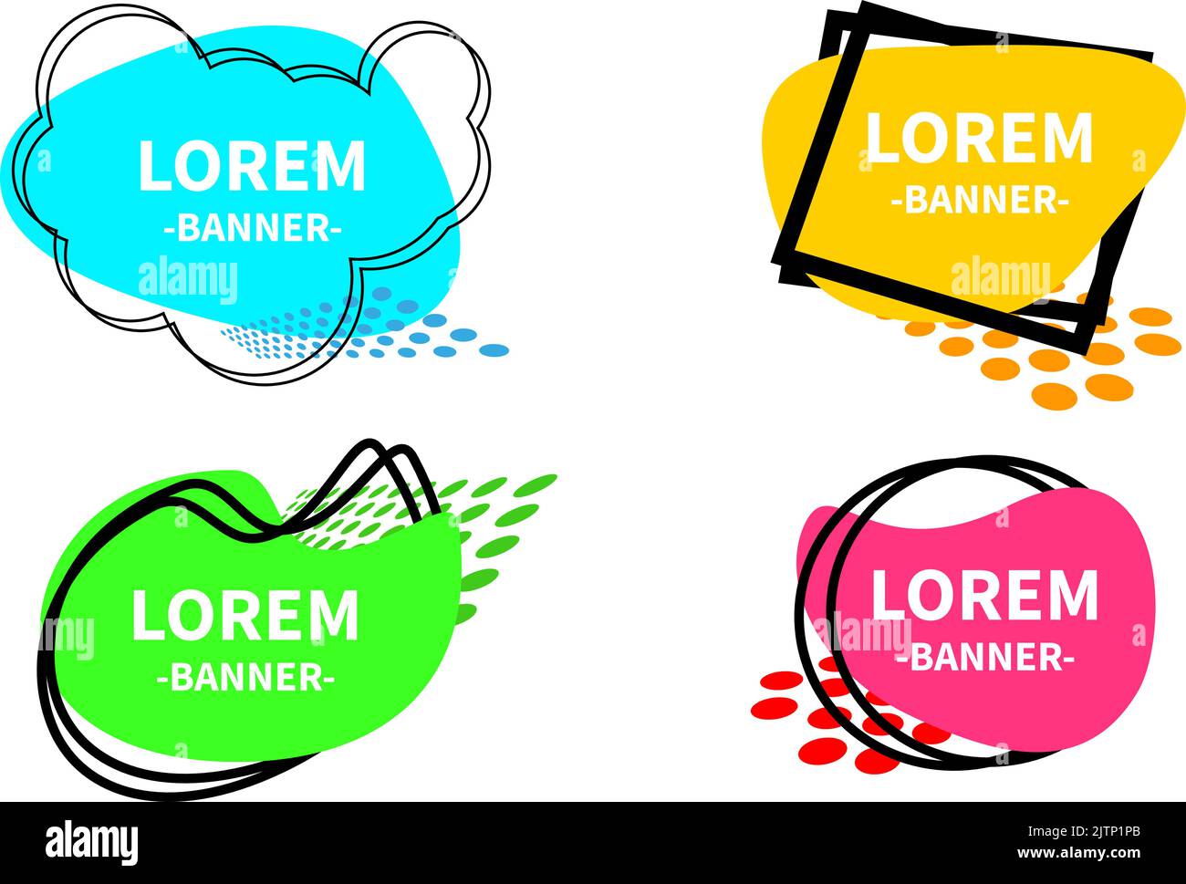 Abstract fluid shapes text Cut Out Stock Images & Pictures - Alamy