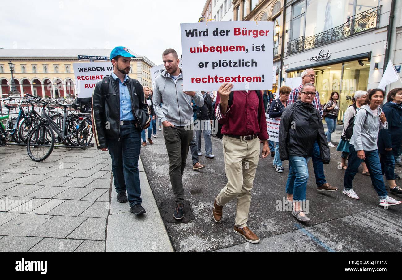 Munich, Bavaria, Germany. 31st Aug, 2022. MARKUS WALLBRUNN of the AfD ...