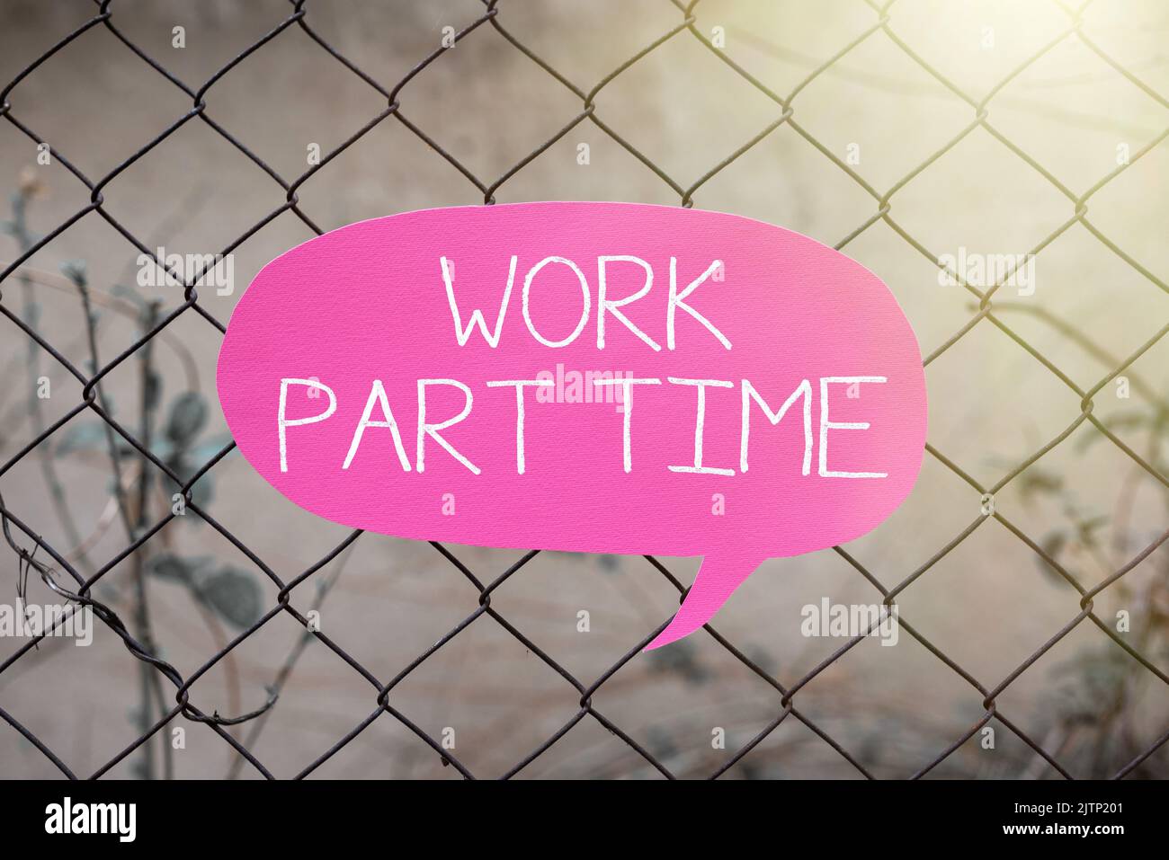Inspiration showing sign Work Part Time, Word Written on A job that is ...