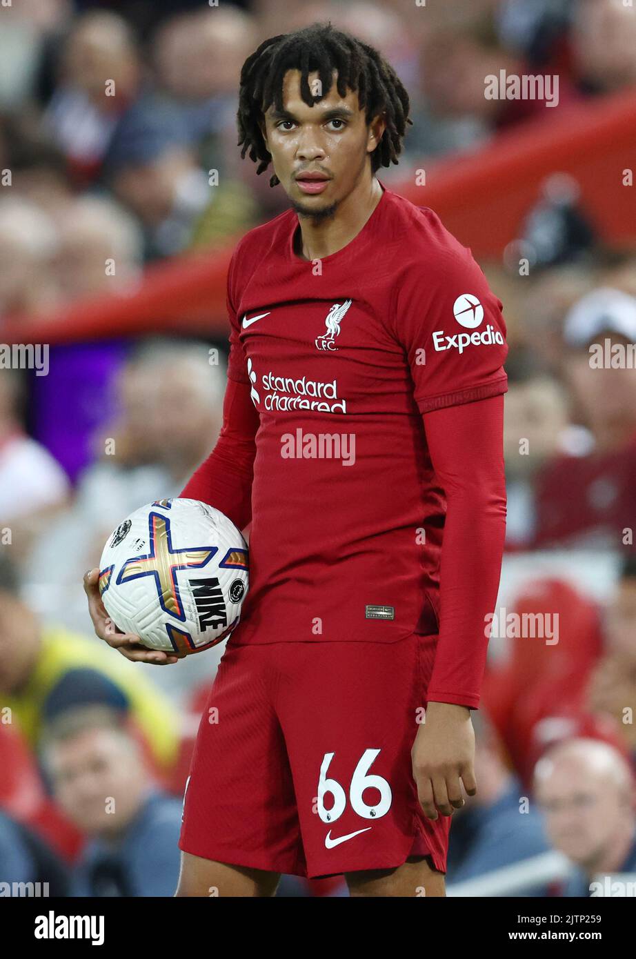 Liverpool, England, 31st August 2022. Trent Alexander-Arnold of ...