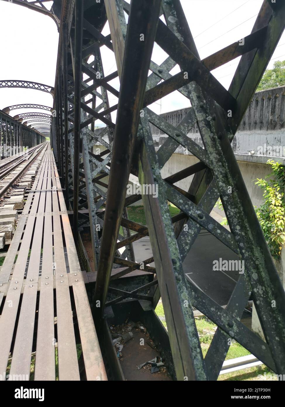 scene of an abandoned old railway track Stock Photo - Alamy