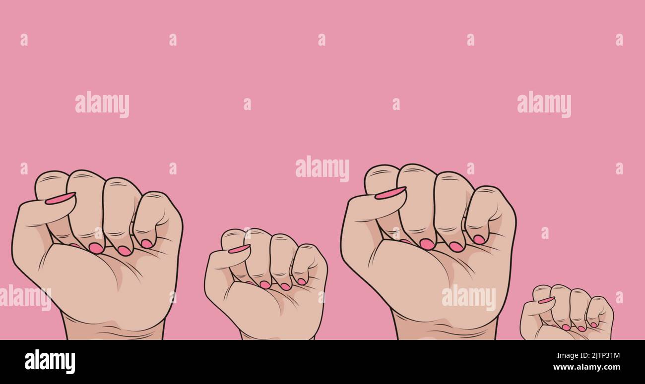 Pink fist hi-res stock photography and images - Alamy