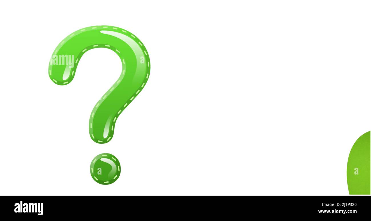 Image of speech bubble and question mark on white background Stock ...