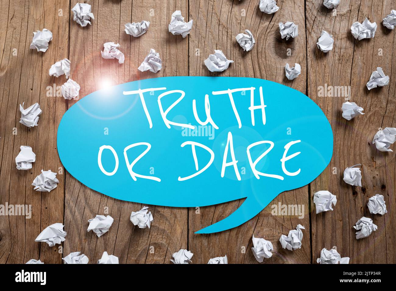 Conceptual caption Truth Or Dare, Word for Tell the actual facts or be ...