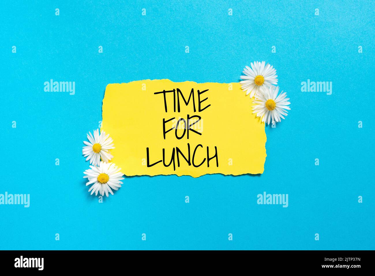 Text caption presenting Time For Lunch, Concept meaning Moment to have ...
