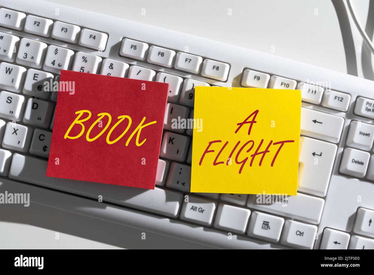 Text sign showing Book A Flight, Word Written on Purchase tickets to ...
