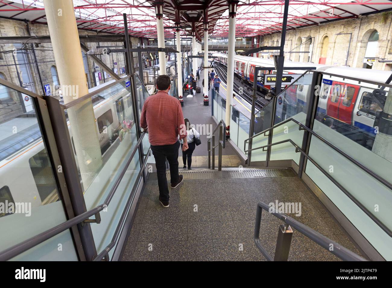 London, England, UK. Farringdon underground station (actually ...
