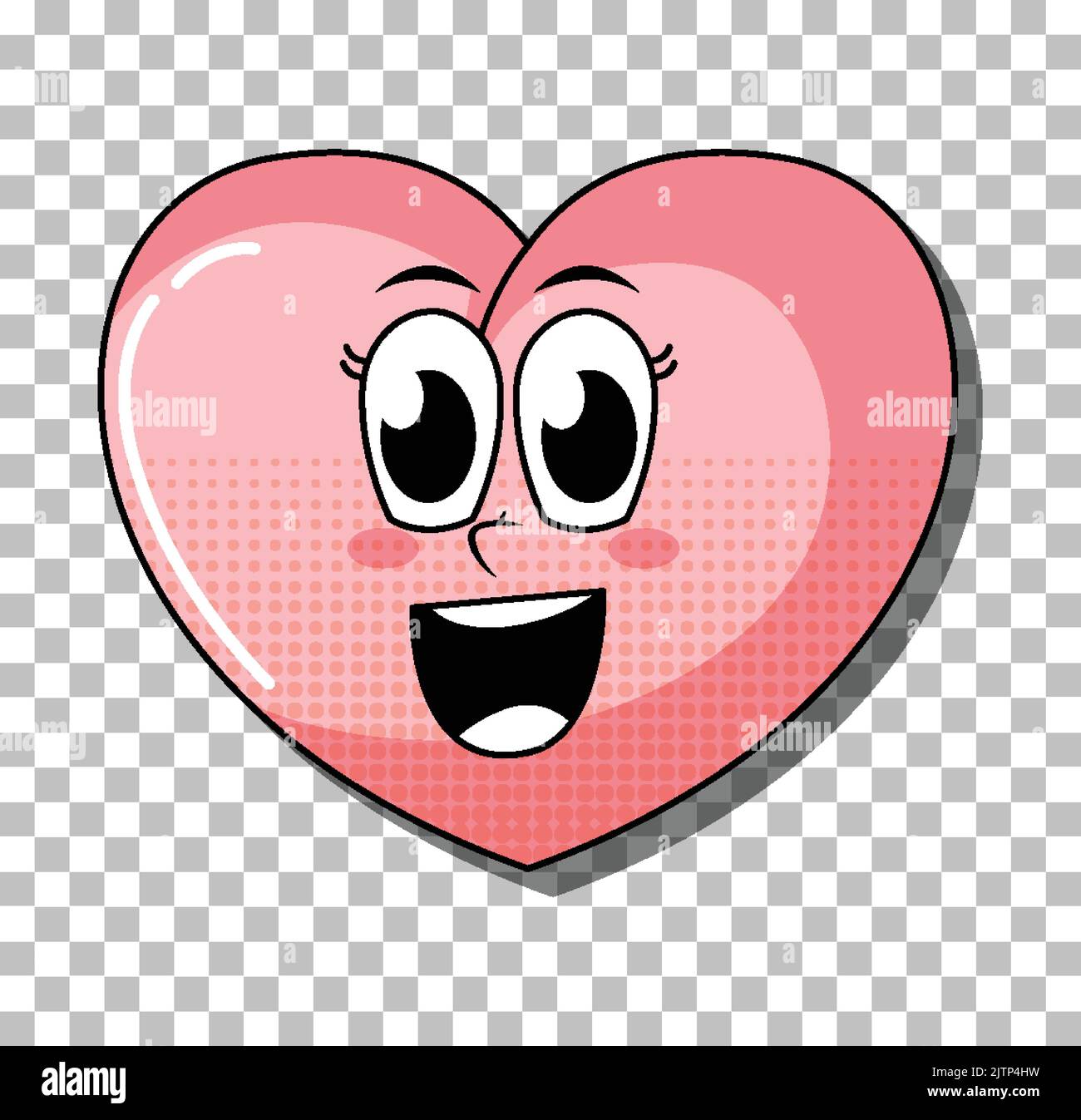 Heart with face expression illustration Stock Vector Image & Art - Alamy