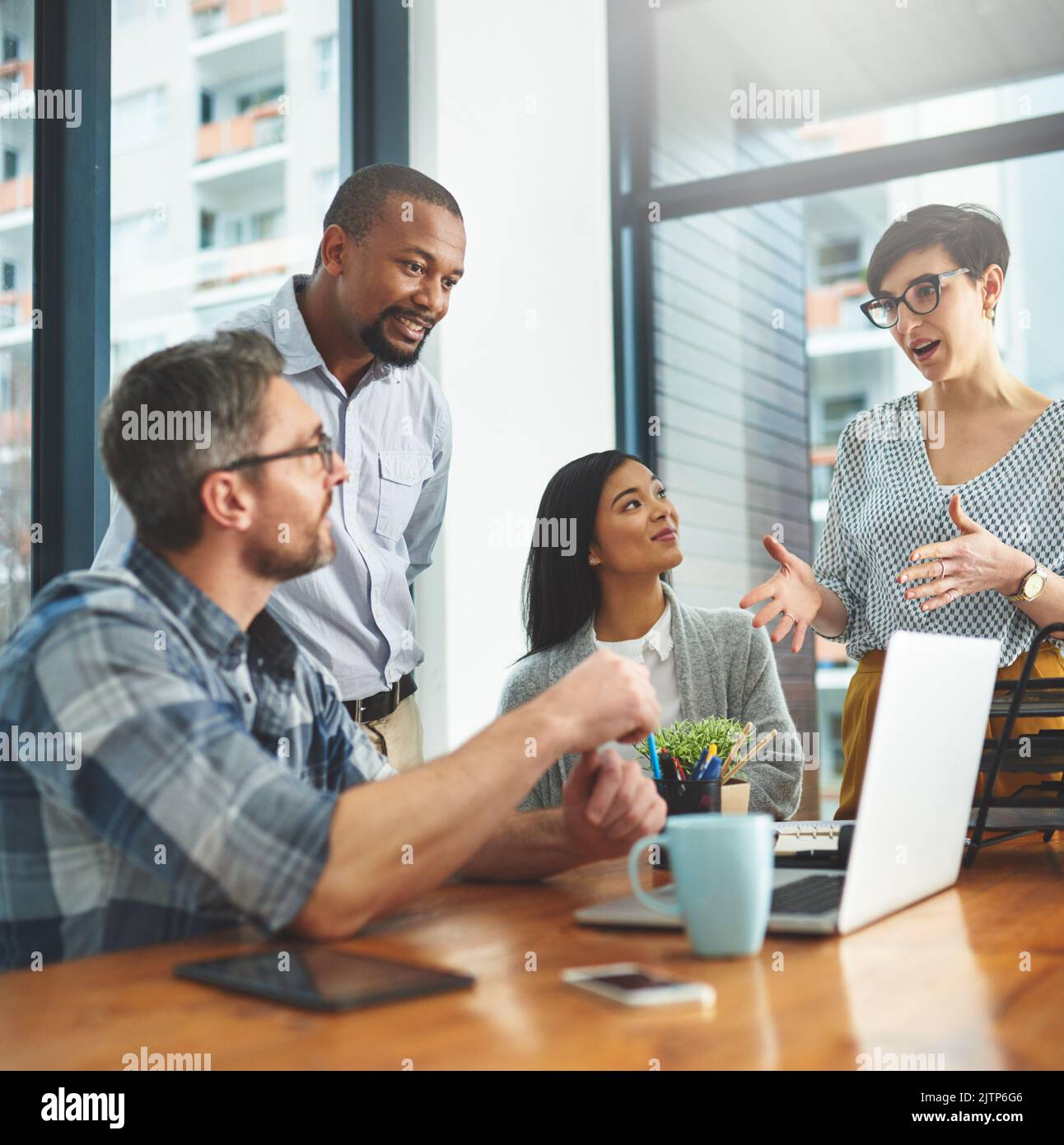 Working together to get the task done. businesspeople working together ...