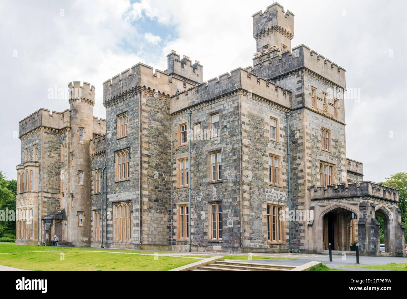 Lews Castle, Victorian era castle in Stornoway, Isle of Lewis, Scotland ...