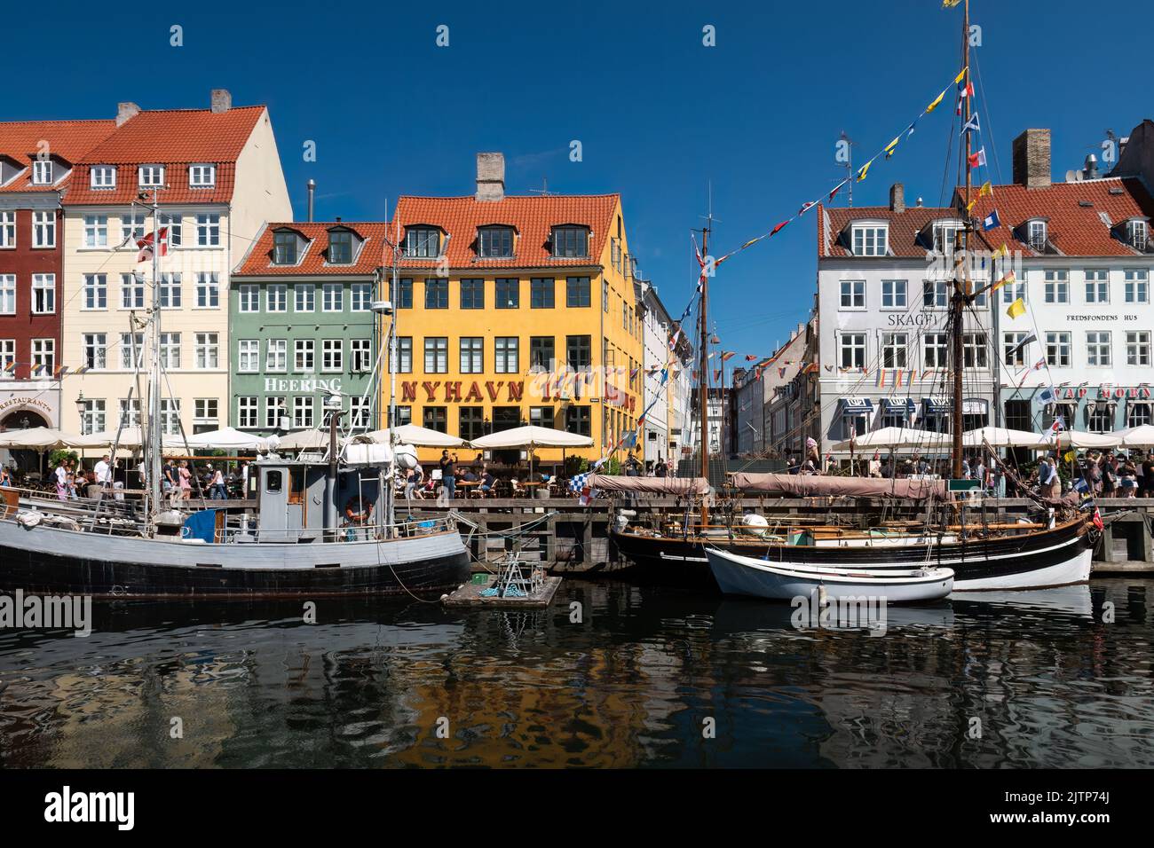Denmark copenhagen nyhavn district on hi-res stock photography and ...