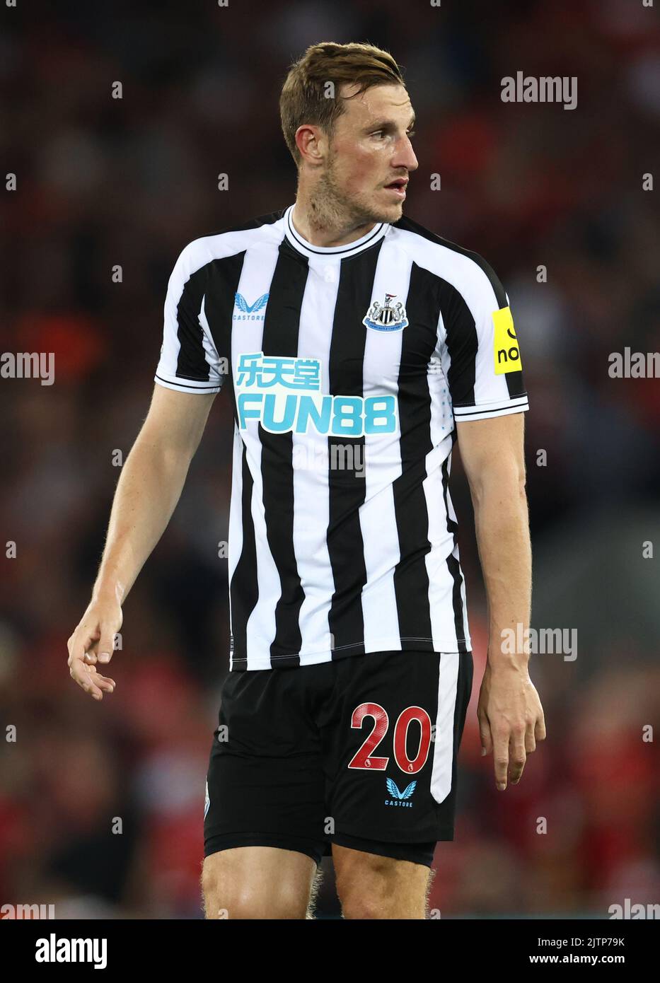 Liverpool, England, 31st August 2022. Chris Wood of Newcastle United ...