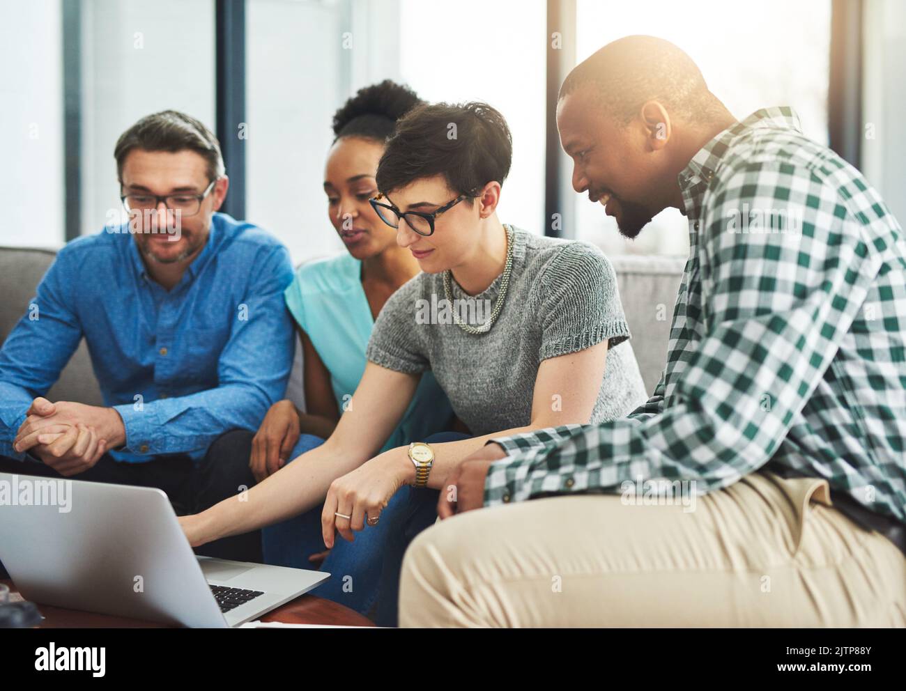 Using technology to keep their ideas safe and accessible. a group of ...