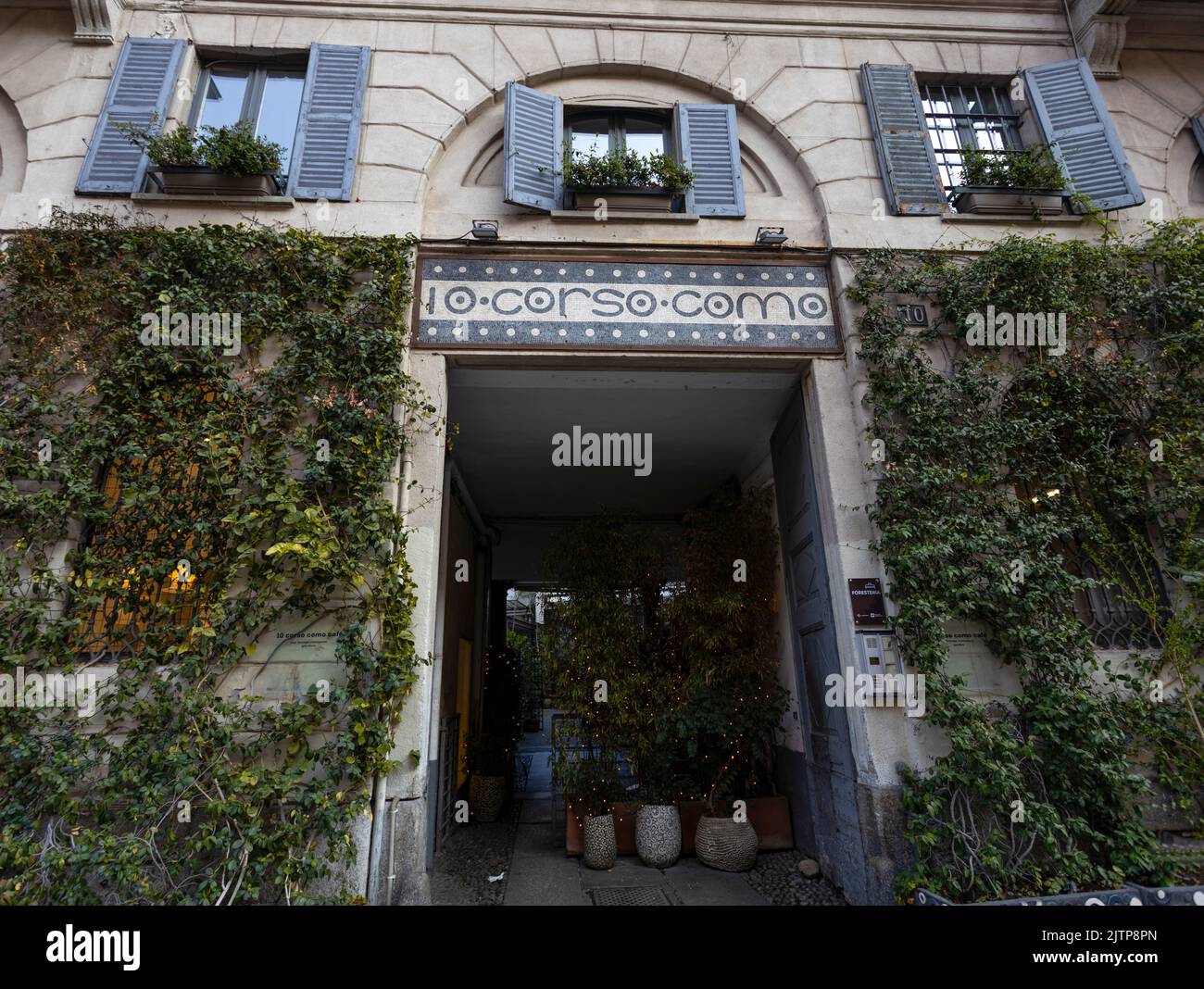 MILAN, ITALY, MARCH, 5, 2022 - Door n.10 of Corso Como (Como Road) in ...