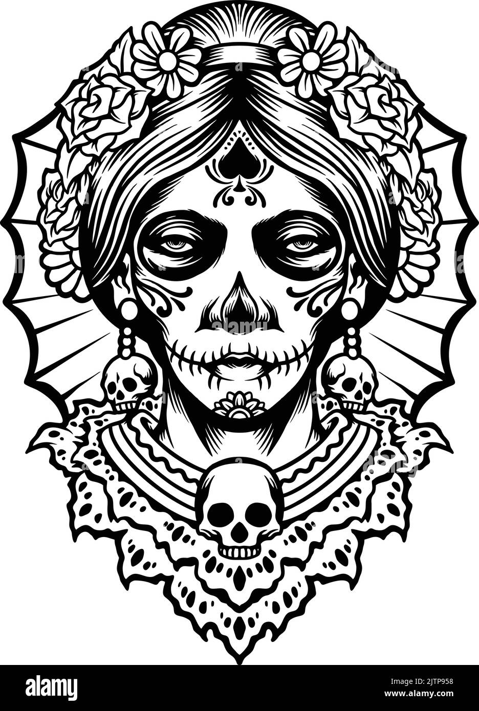 Calavera de la catrina Black and White Stock Photos & Images - Alamy