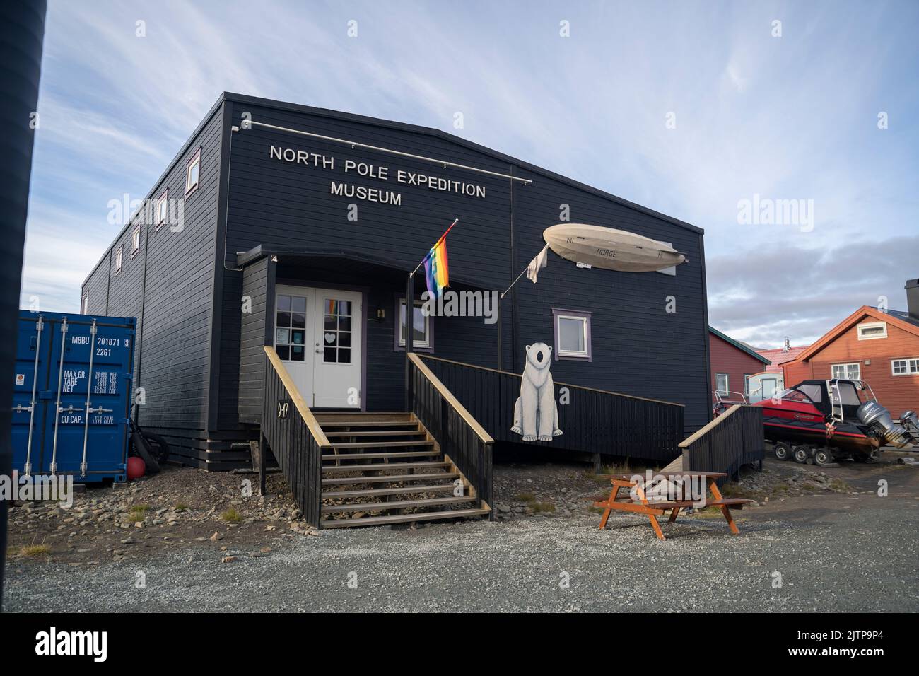 North Pole Museum in Longyearbyen, Svalbard Islands Stock Photo - Alamy