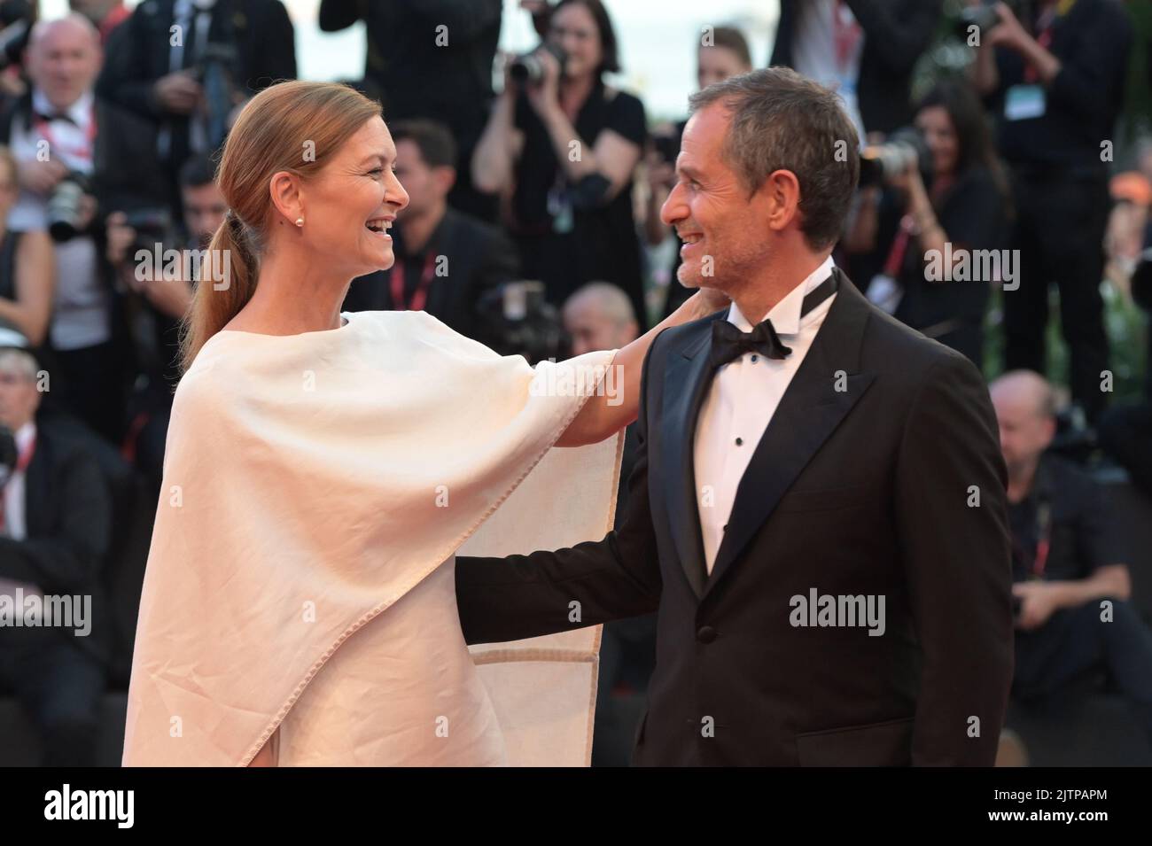 Venedig, Italy. 31st Aug, 2022. Rose Uniacke and David Heyman attend ...