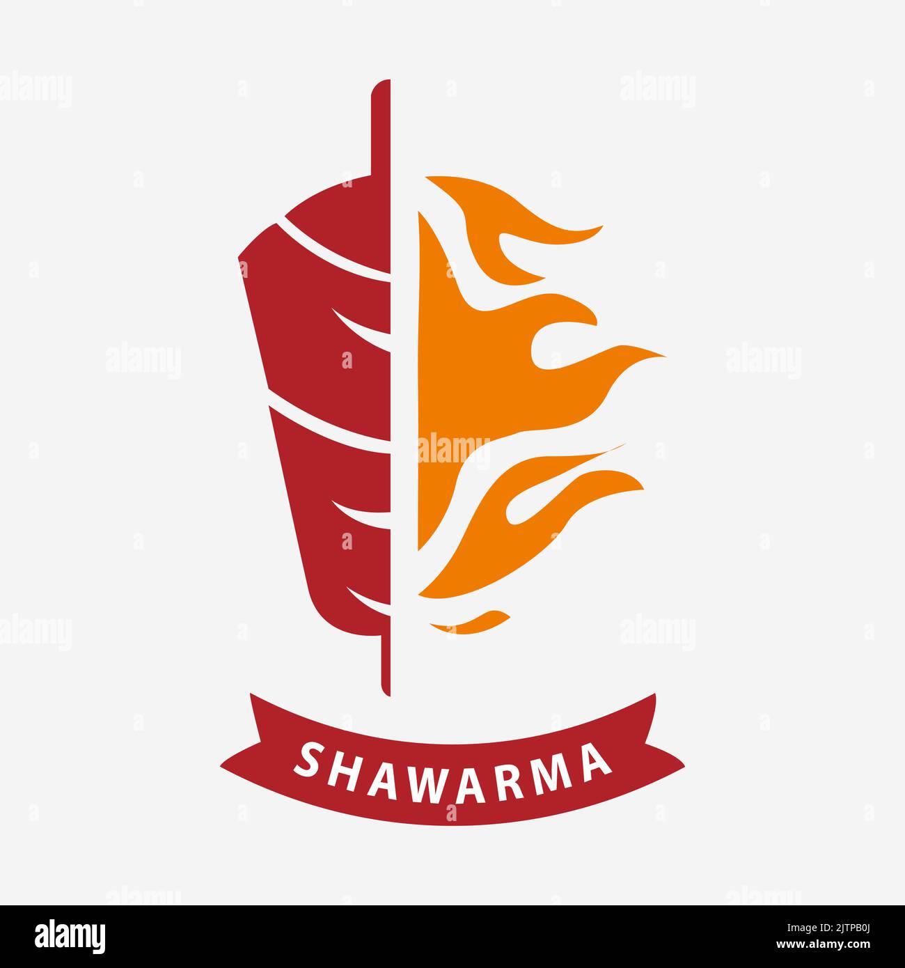 Shawarma logo for restaurants and markets. Doner kebab logo template ...