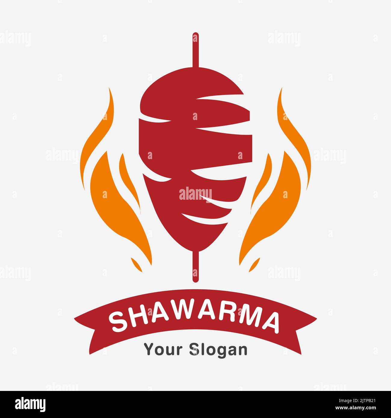 Shawarma logo for restaurants and markets. Doner kebab logo template ...